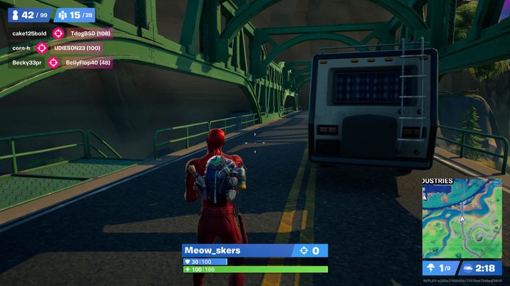 Fortnite season 4 week 13 challenge: Dancing on 5 colored bridges in ...