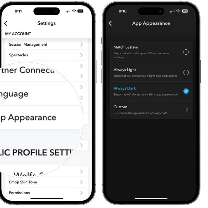 How to turn on dark mode on Snapchat - Digital Trends