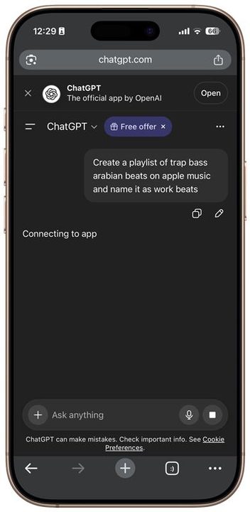 ChatGPT now lets you discover songs and create playlists in Apple Music ...