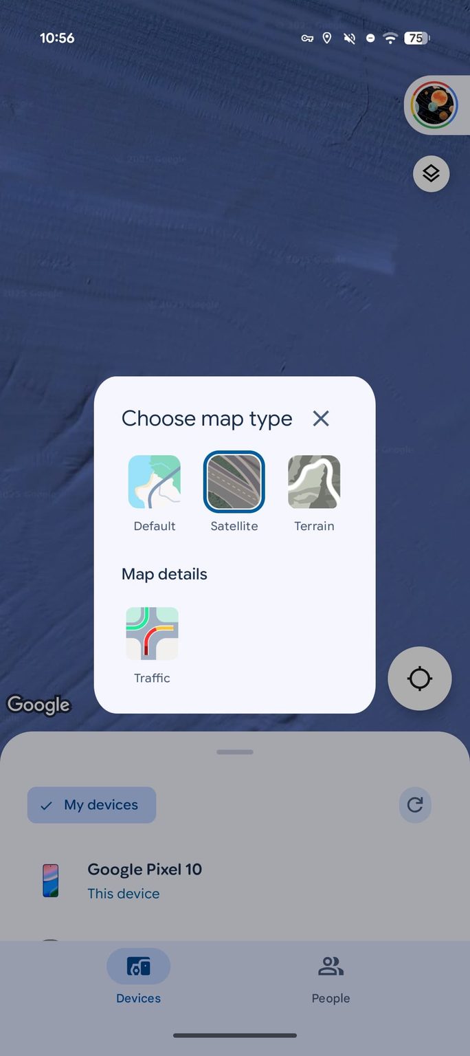 Android's Find Hub now lets you switch up map views for easier device ...