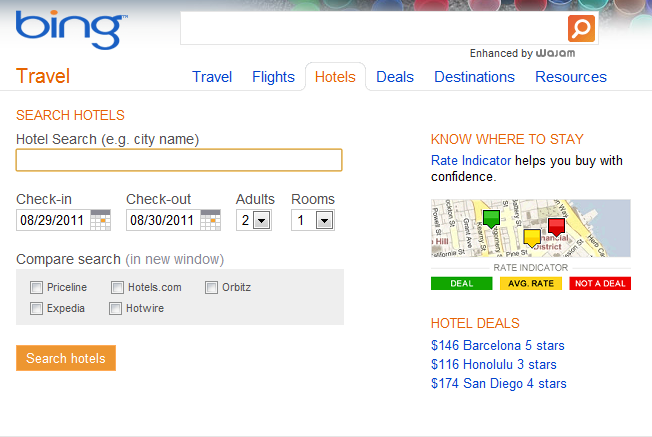 Google Hotel Finder vs. Kayak vs. Bing Travel | Digital Trends