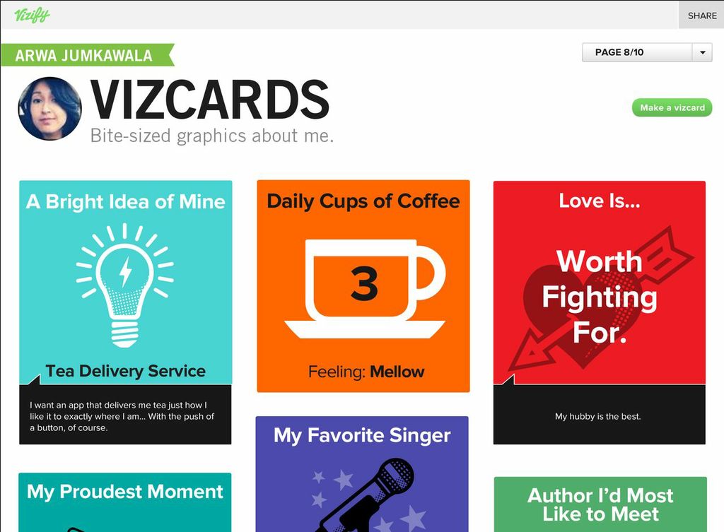 Vizify launches out of beta, introduces VizCard feature | Digital Trends