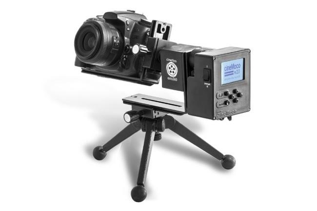 Axis360 motorized tripod system pans, tilts, and slides a camera ...