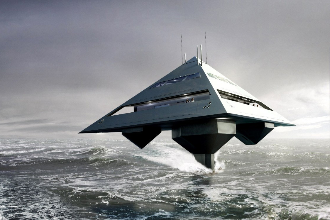 This Futuristic Superyacht Looks Like an Aquatic Star Destroyer ...