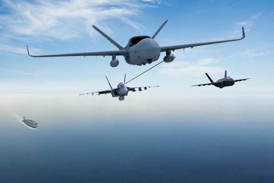 Boeing Unveils Prototype Refueling Tanker Drone for Carrier Operations ...