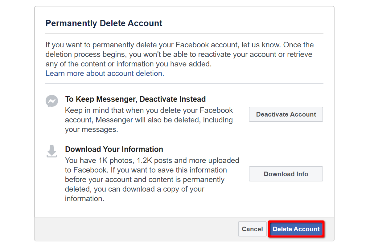 How To Delete Your Facebook Account | Digital Trends