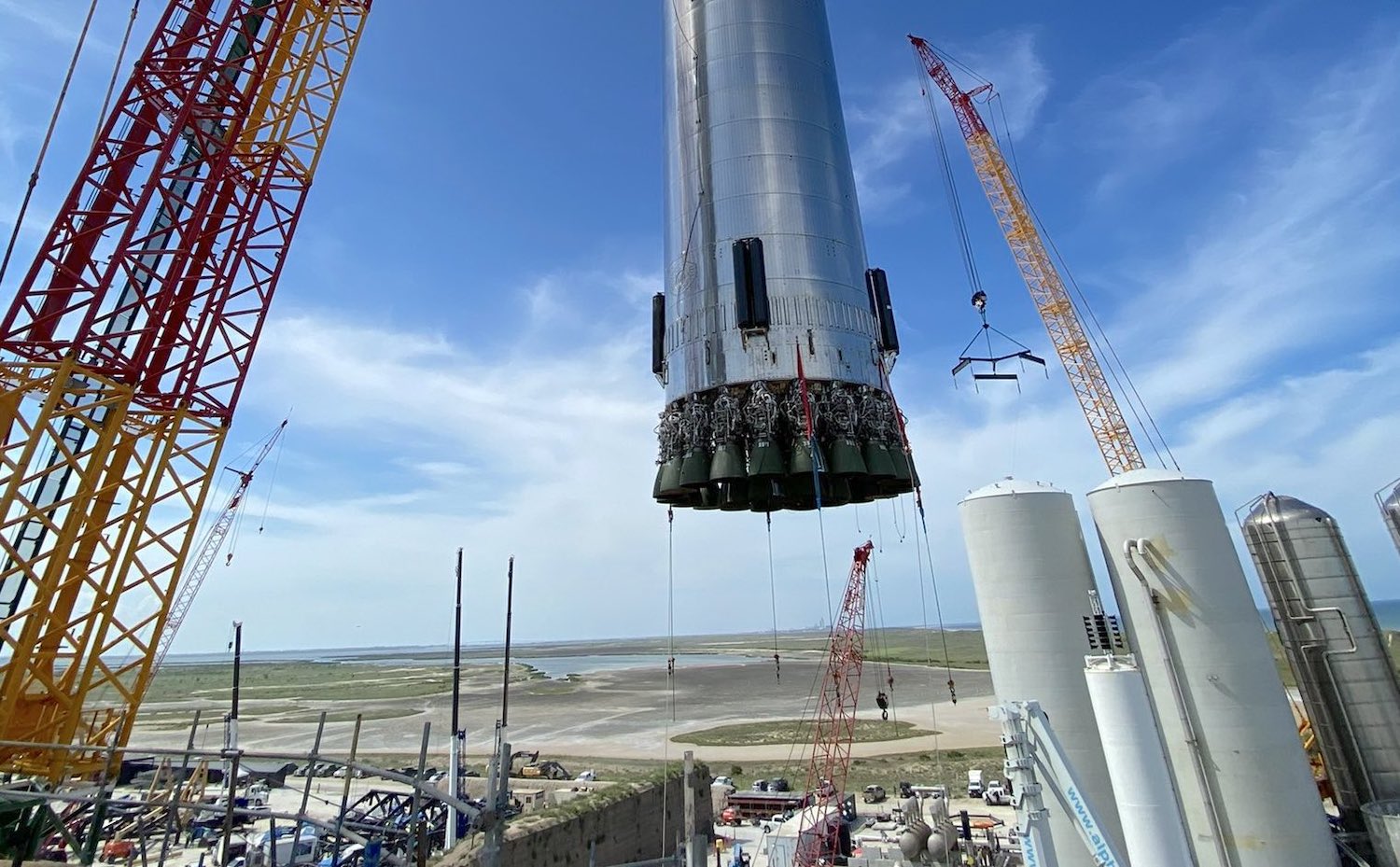 Elon Musk Shares Photos of Super Heavy’s Trip to Launchpad | Digital Trends