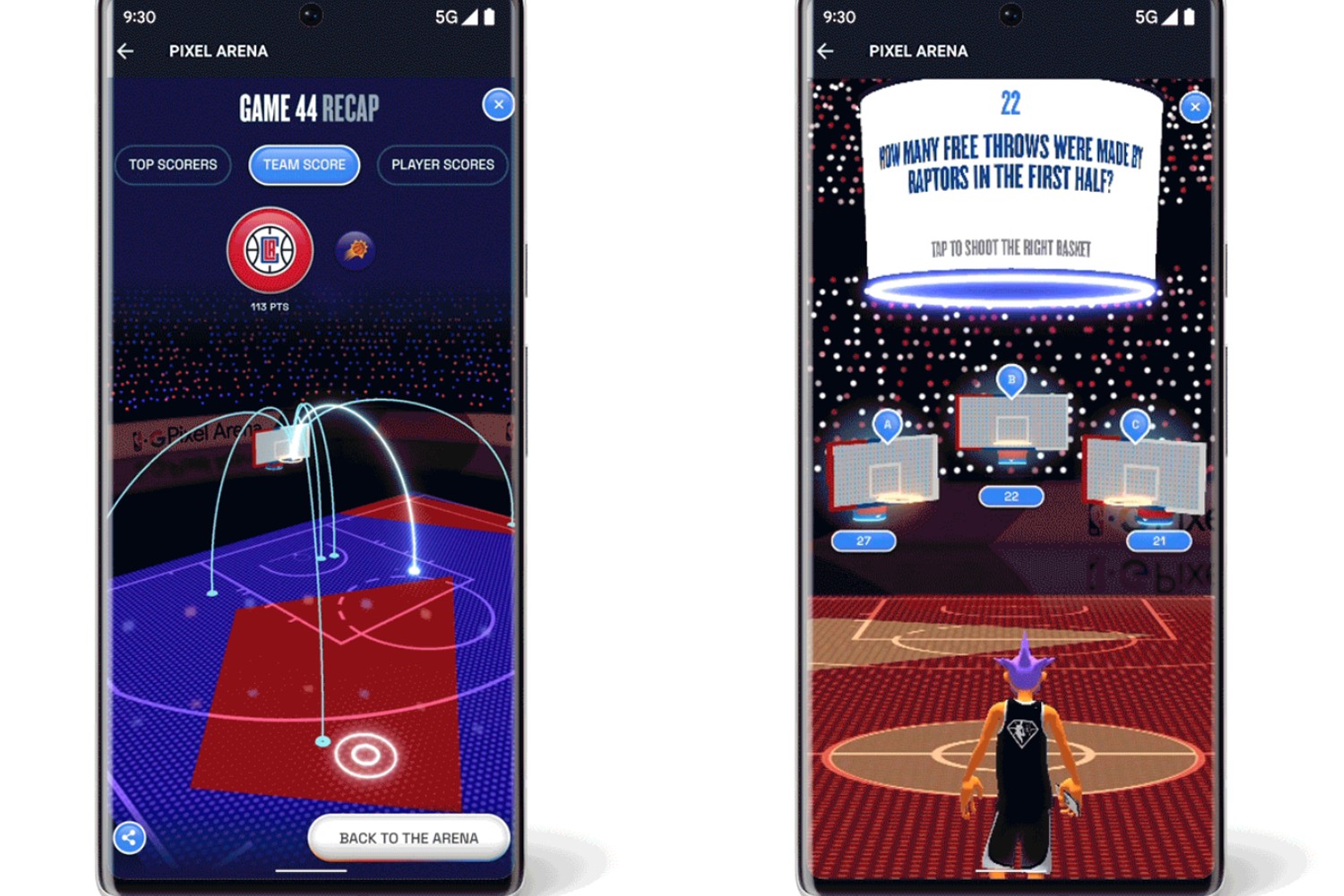 Google launches Pixel Arena in NBA app for the playoffs | Digital Trends