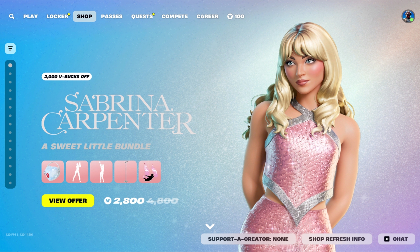 How To Get Sabrina Carpenter Skins In Fortnite Digital Trends How To Get Sabrina Carpenter Skins In Fortnite Digital Trends